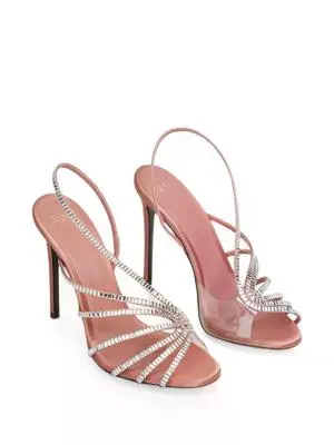 ALEVI MILANO Star Crystal-embellished Slingback Sandals - Pink