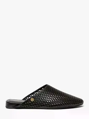 Michael Kors Cady Perforated Leather Mules - Black