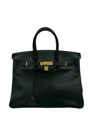 Hermès 2000 Ardennes Birkin Retourne 35 Handbag - Black