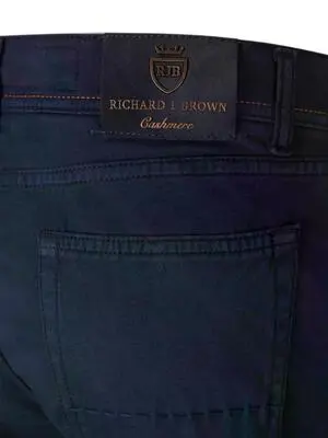 RICHARD J. BROWN Milano Logo-patch Straight-leg Jeans