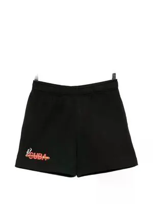 MELT Graphic-print Shorts - Black