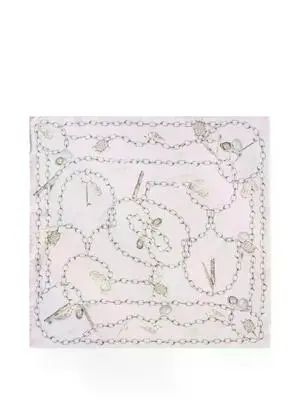 Givenchy Chain-print Silk Scarf - Pink