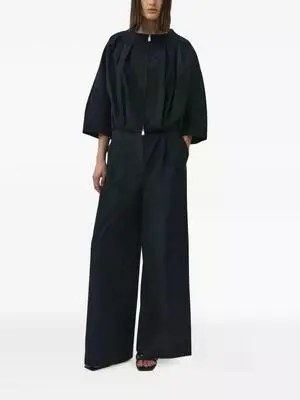 Simkhai Jess Pleated Zip-up Jacket - Black