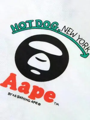 AAPE BY *A BATHING APE X Jun Oson Moonface T-shirt - White