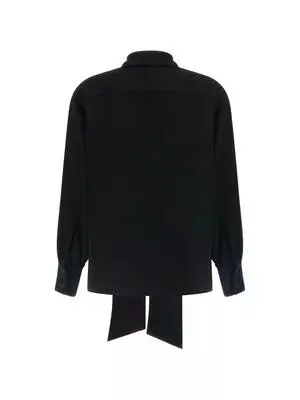 Alberto Biani Long Sleeve Blouse With Pussy-bow Collar