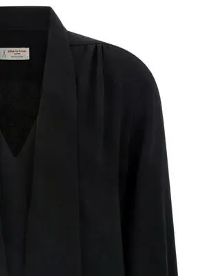 Alberto Biani Long Sleeve Blouse With Pussy-bow Collar