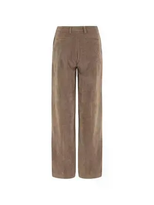 F.IT Corduroy Wide-leg Trousers - Brown