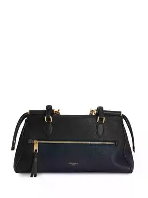 Dolce & Gabbana Medium Vittoria Handbag In Calfskin - Black