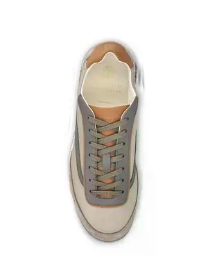Brunello Cucinelli Leather-trim Panelled Sneakers