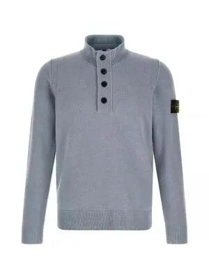Stone Island Full Rib Cotton Bouclé Hooded Zip-up Jumper - Grey