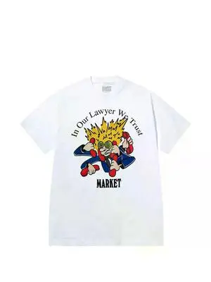 MARKET Lawyer We Trust Graphic-print T-shirt - White
