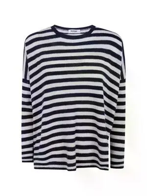 BASE Striped Merino Wool Sweater - Blue