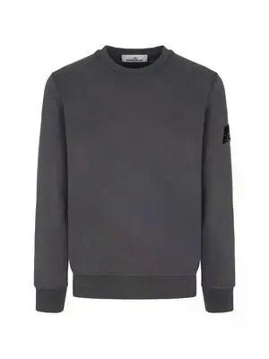 Stone Island 6100060 Organic Cotton Fleece Sweatshirt - Grey