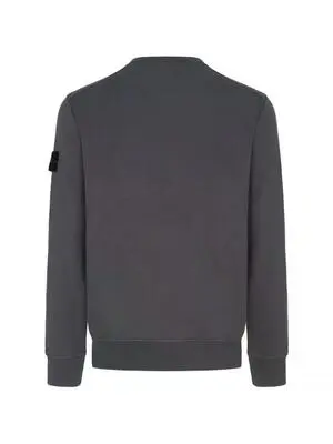 Stone Island 6100060 Organic Cotton Fleece Sweatshirt - Grey