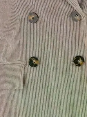 F.IT Double-breasted Corduroy Blazer - Neutrals