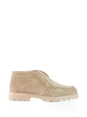 Santoni Yalta Suede Desert Boots - Neutrals