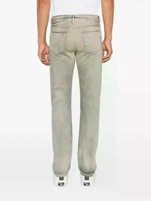 Rick Owens Fog Cut Faded-effect Jeans - Grey