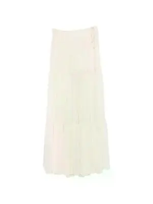 Arcina Ori Alessandra Tiered Maxi Skirt - Neutrals