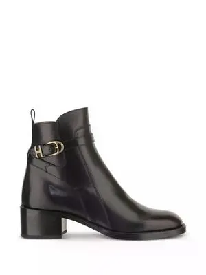 Sartore Buckle-strap Ankle Boots - Black