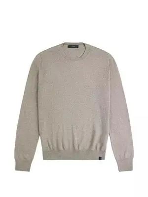 FAY Crew-neck Wool Sweater - Grey