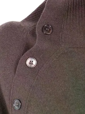Seventy Button-detail High-neck Sweater