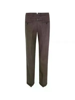 Seventy Houndstooth-pattern Wool Trousers