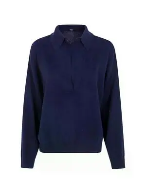 Seventy Collared Long-sleeve Sweater - Blue