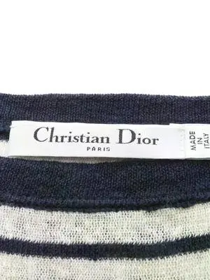 Dior Long Sleeve Knitted T-shirt - Neutrals