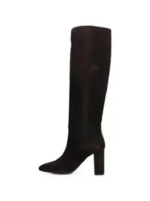 VIA ROMA 15 Suede Block-heel Boots