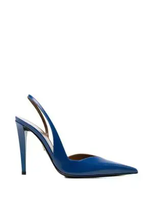 GIUSEPPE ZANOTTI Desideria Pointed-toe Slingback Pumps - Blue