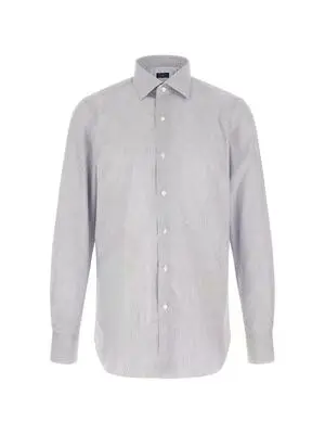 FINAMORE 1925 Napoli Striped Shirt - White