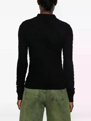 Missoni Pointelle Knit Long-sleeve Polo Shirt