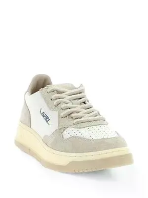 AUTRY Medalist Low Suede-panelled Sneakers - White