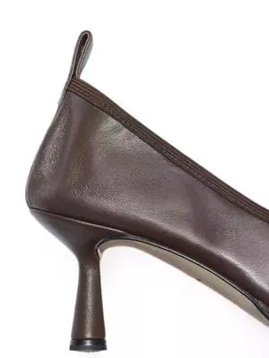 AeydĒ Giulia Leather Heeled Pumps