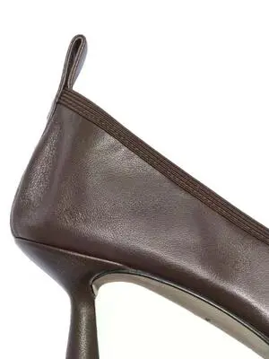 AeydĒ Giulia Leather Heeled Pumps