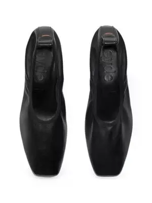 AeydĒ Narissa Leather Heeled Pumps - Black
