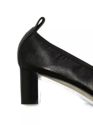 AeydĒ Narissa Leather Heeled Pumps - Black