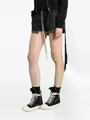 Rick Owens Fog Layered Drawstring Shorts - Black