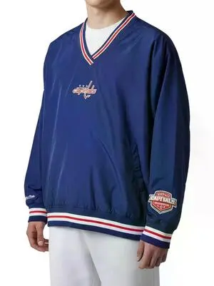 Mitchell & Ness Nhl Capitals Logo-embroidered Sweatshirt