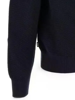 BOSS Textured-knit Polo Shirt