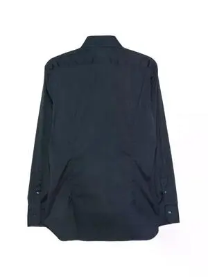 BARBA NAPOLI Point-collar Button-down Shirt - Blue