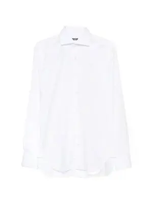 BARBA NAPOLI Point-collar Shirt - White