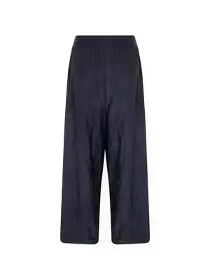 MARIA CALDERARA Crinkled-effect Palazzo Pants