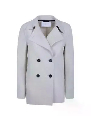 Harris Wharf London Double-breasted Notched-lapel Peacoat - Neutrals
