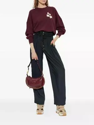 MARANT ETOILE Marisans Intarsia-knit Sweater - Red