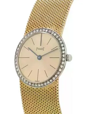 PIAGET 1970 Diamond-set Braided Yellow Watch - Gold