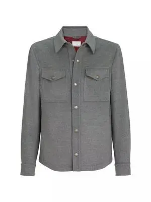 Brunello Cucinelli Lightweight Virgin Wool Cloth Shirt-style Outerwear Jacket