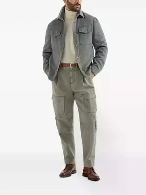Brunello Cucinelli Lightweight Virgin Wool Cloth Shirt-style Outerwear Jacket