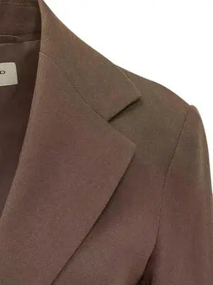 Max Mara Single-breasted Woollen Cloth Blazer - Brown