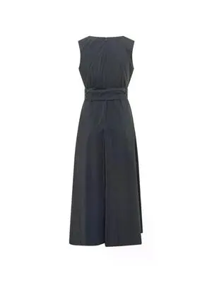 Max Mara Flared Taffeta Dress Navy